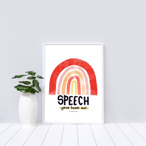 Language // Breakdown SLP Poster Digital Download Speech - Etsy
