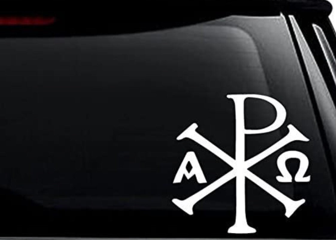 Chi Rho Decal - Etsy
