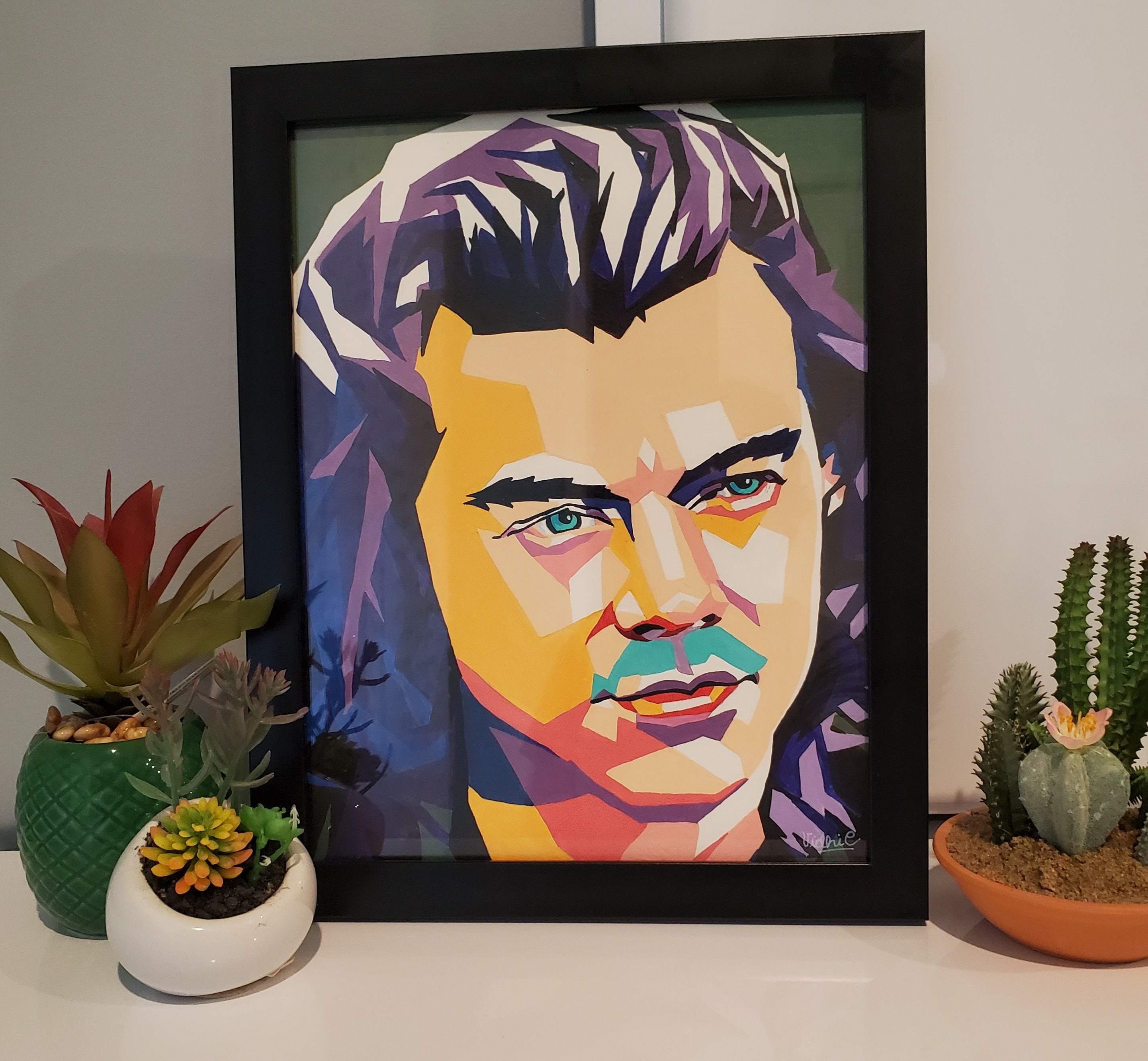 Harry Styles pop art portrait | Etsy