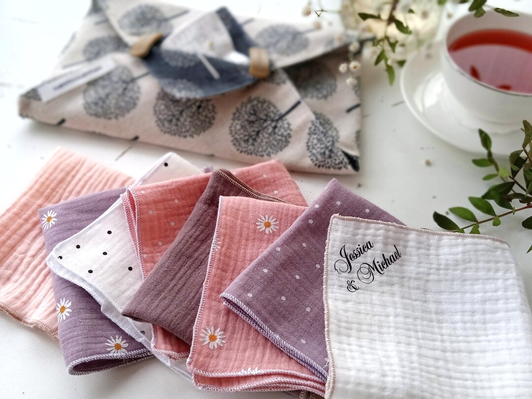 Personalized Hankerchief Woman Washable Soft Lady - Etsy