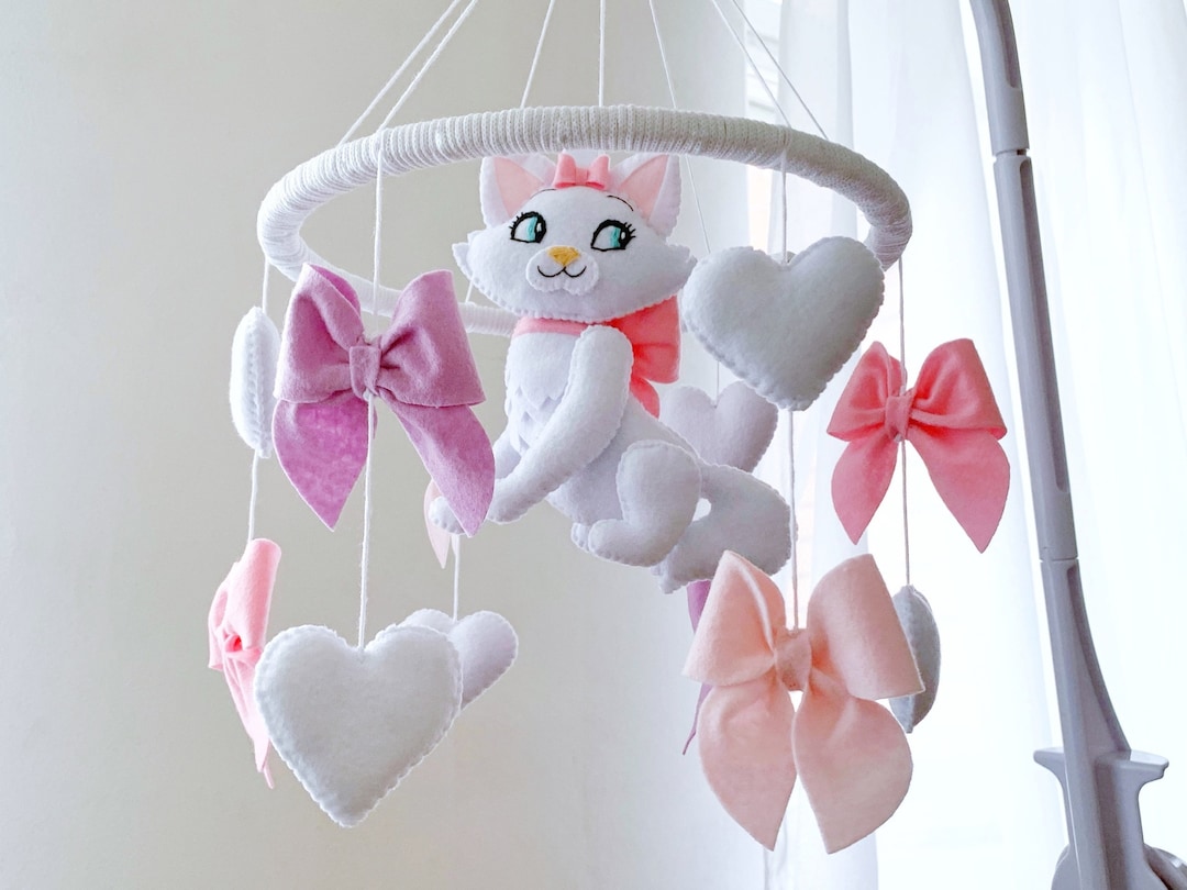The Aristocats Marie Baby Crib Nursery Mobile Baby Girl Nursery Decor ...
