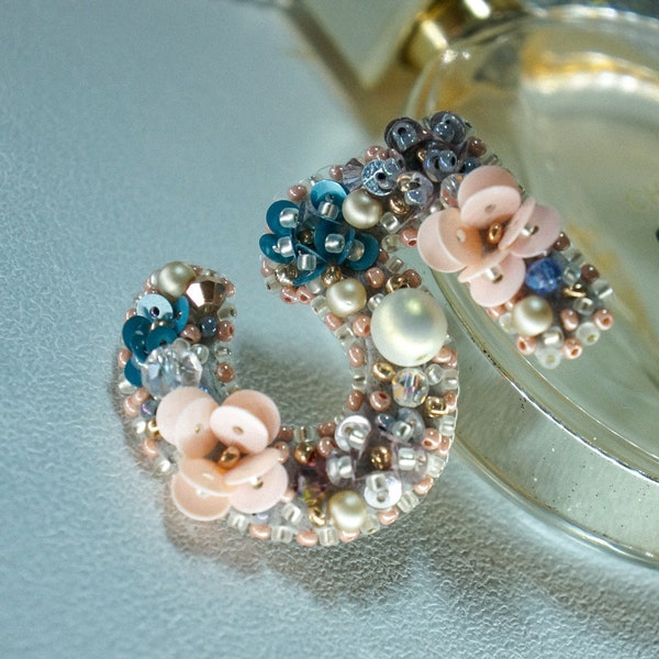 Beaded Brooch - Etsy