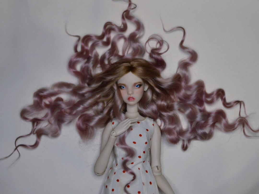 Angora Goat Mohair Ombre Wig for Bjd Popovy Sisters, Mezhevika, Loseva ...