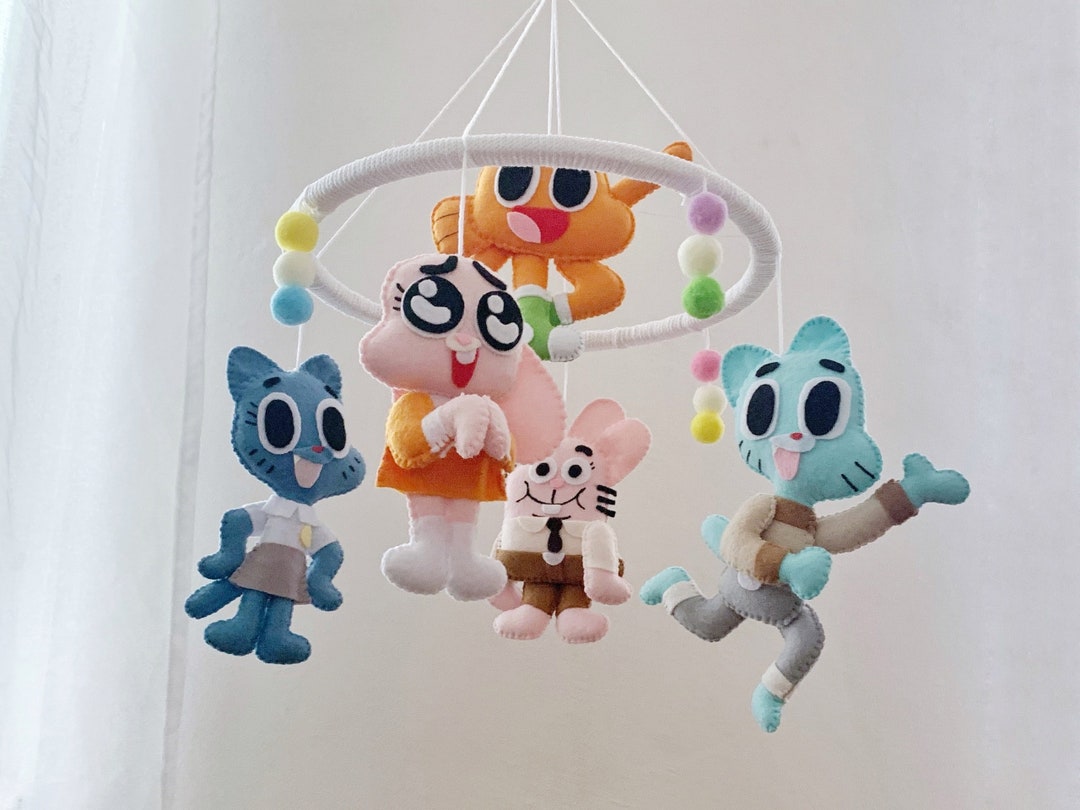 The Amazing World of Gumball Baby Crib Mobile Darwin Handmade Doll ...