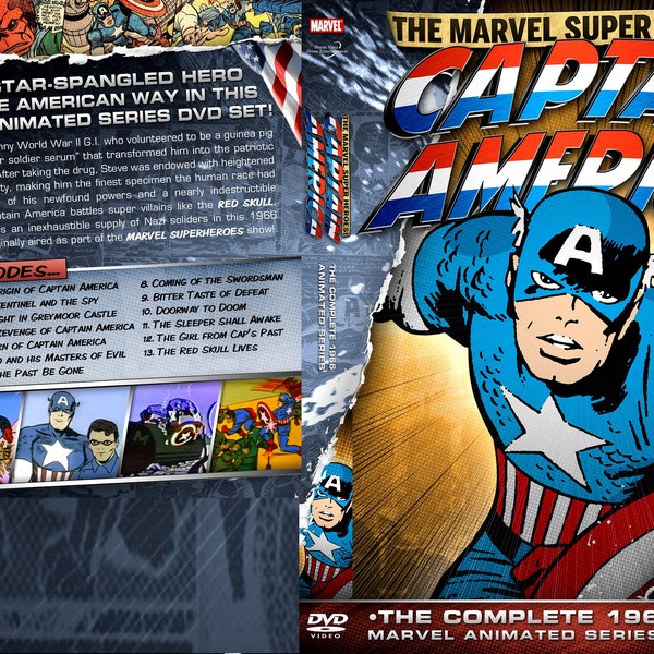 Captain America 1966 Dvd - Etsy