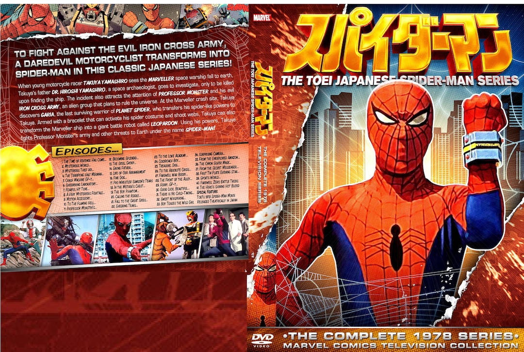 The Toei Japanese Spider-man Series DVD Set - Etsy