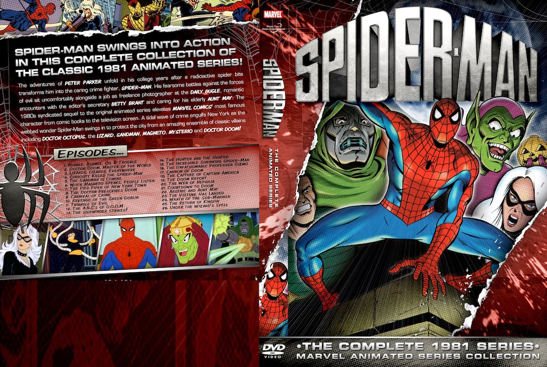 Spiderman 1981 Animated Series 2 DISC SET - Etsy