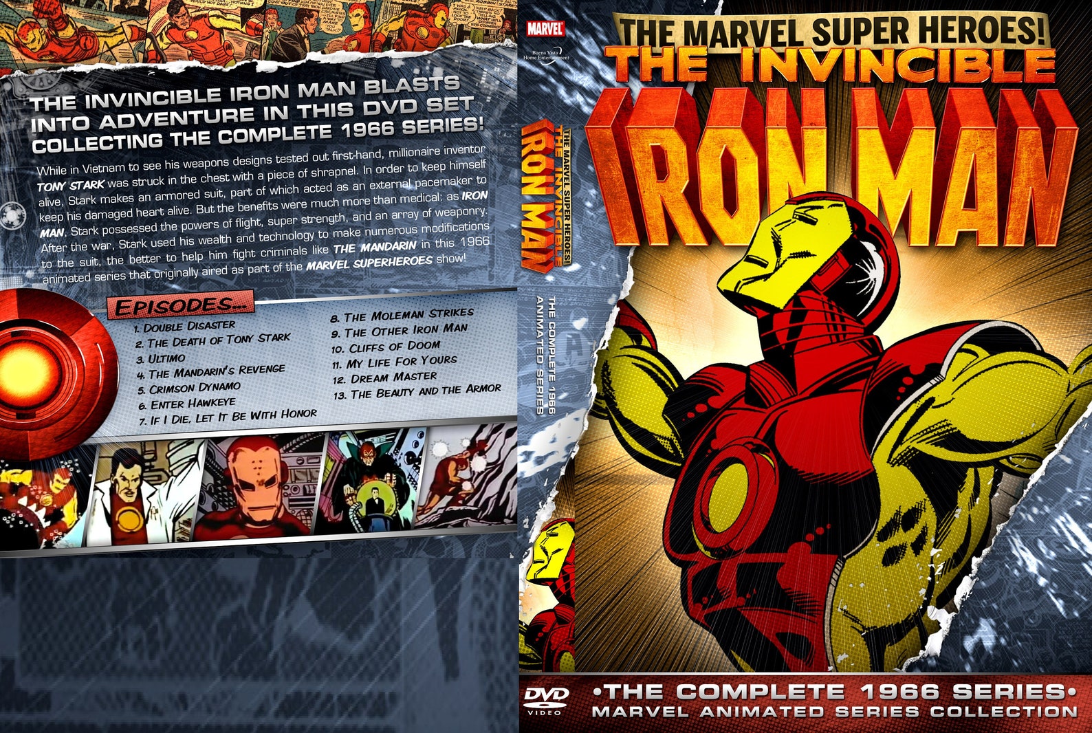 Iron Man Cartoon 2 DVD Set 60s MARVEL 1966 COMPLETE - Etsy