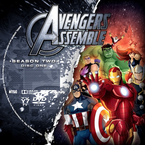 Avengers Assemble Cartoon Poster