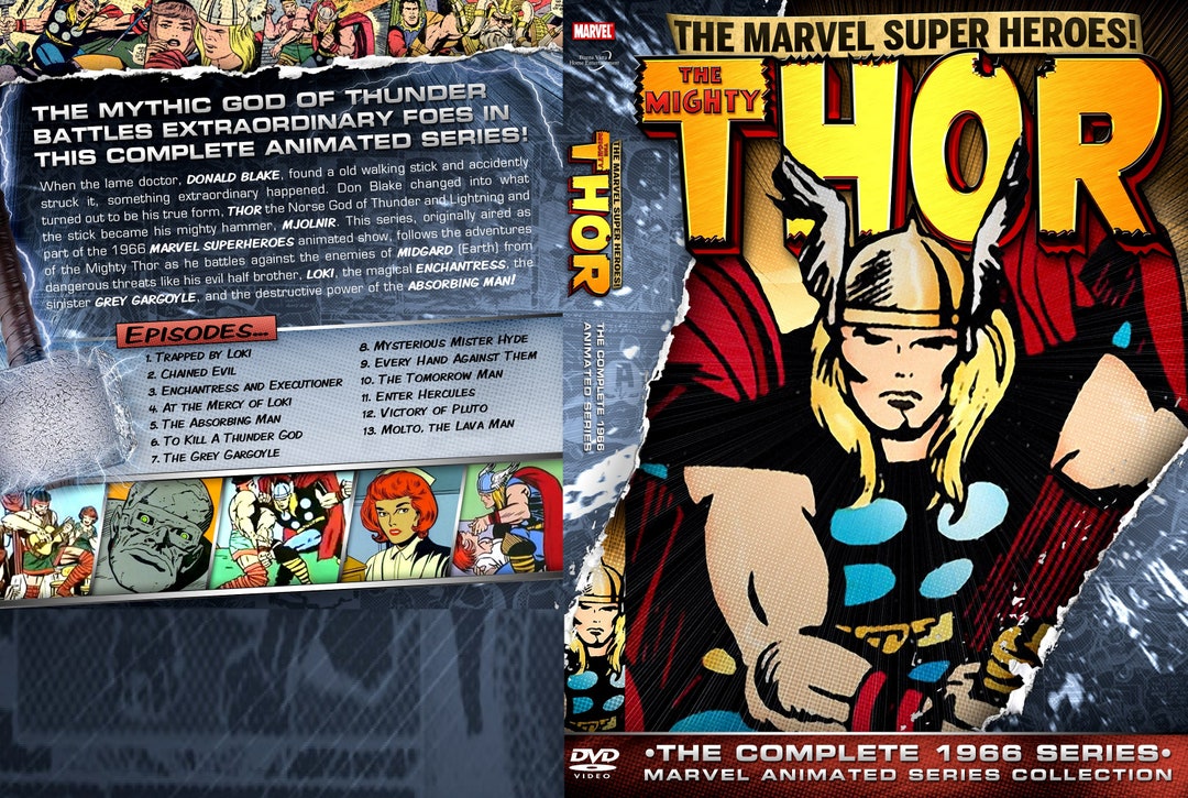 The Mighty Thor 2 DVD Set 1960s MARVEL 1966 COMPLETE - Etsy