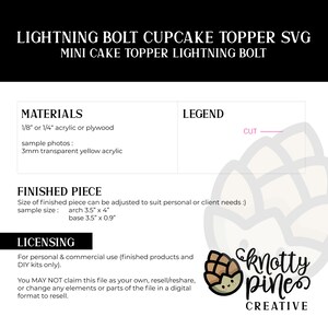 Cupcake Topper Svg, Lightning Cake Topper, Cake Topper Svg, Glowforge ...