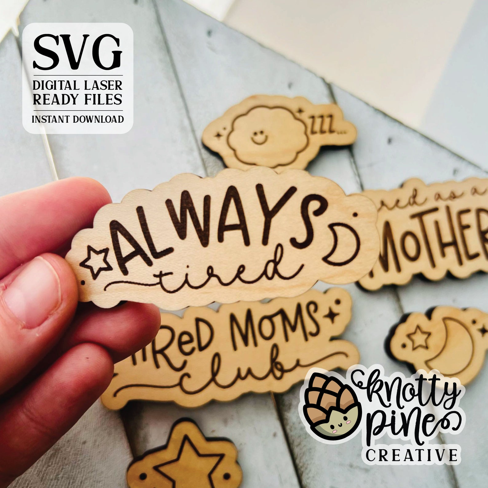 Mom Magnets Svg, Mom Gift Svg, Tired Moms Club, Tired as a Mother ...