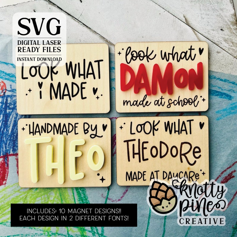 Look What I Made Magnet Svg - Etsy