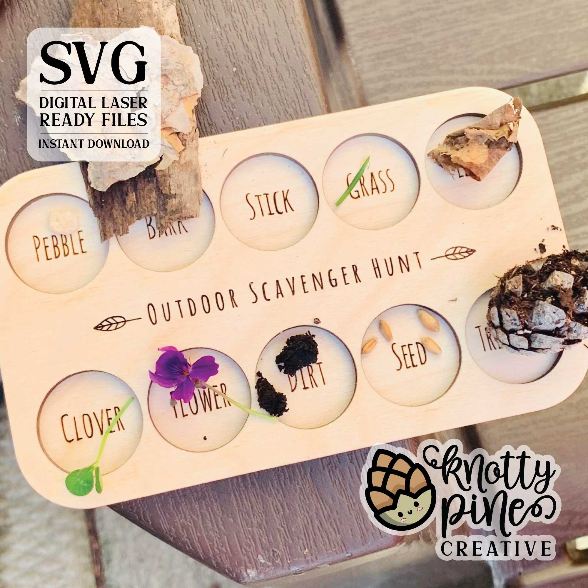 KIDS Outdoor Scavenger Hunt Svg Minimalist SCAVENGER HUNT - Etsy Canada