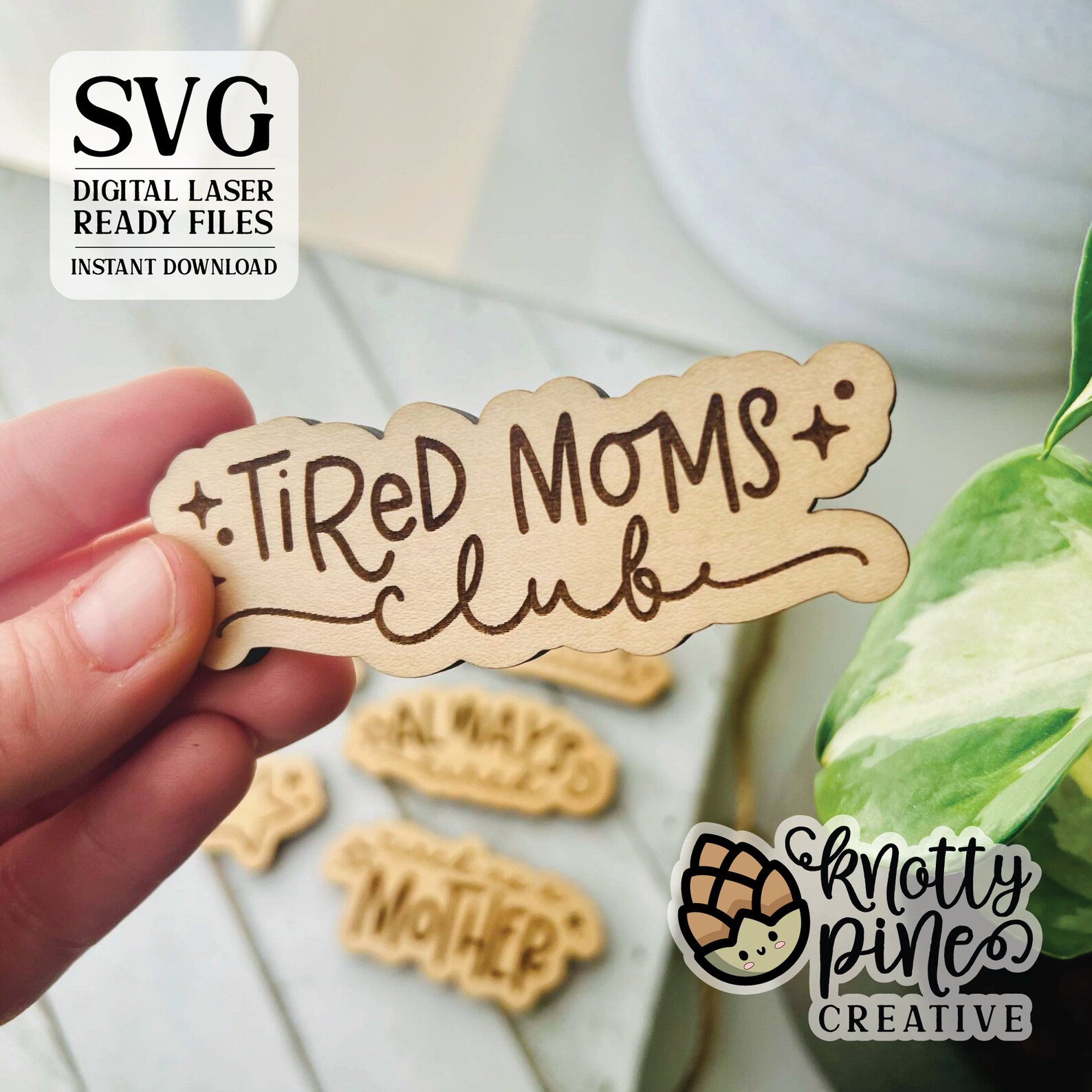 Mom Magnets Svg, Mom Gift Svg, Tired Moms Club, Tired as a Mother ...