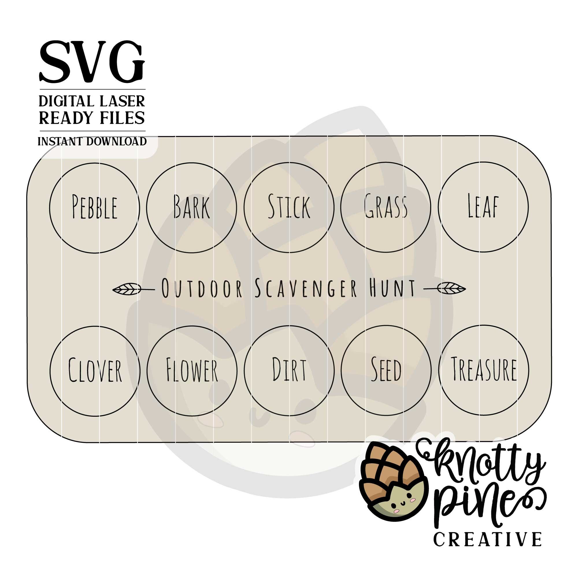 KIDS Outdoor Scavenger Hunt Svg Minimalist SCAVENGER HUNT - Etsy Canada