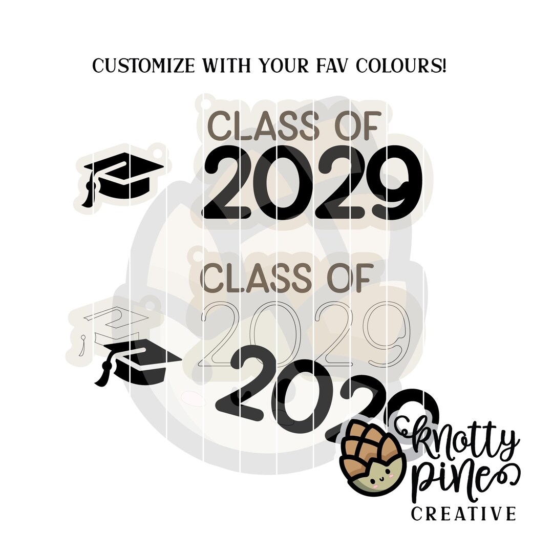 Graduation Keychain Svg, Class of 2029 Svg, Grad Keychain Svg ...