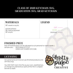 Graduation Keychain Svg, Class of 2029 Svg, Grad Keychain Svg ...