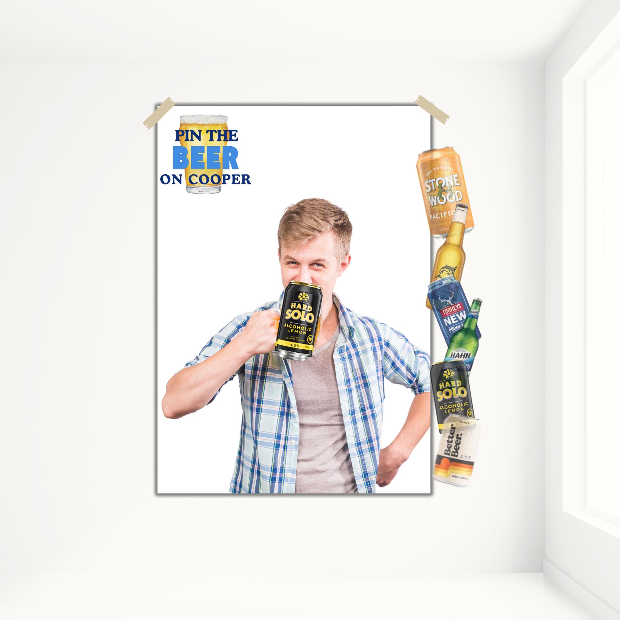 Custom 'pin the Beer' Party Game | Printable Bucks or Stag Do Birthday ...