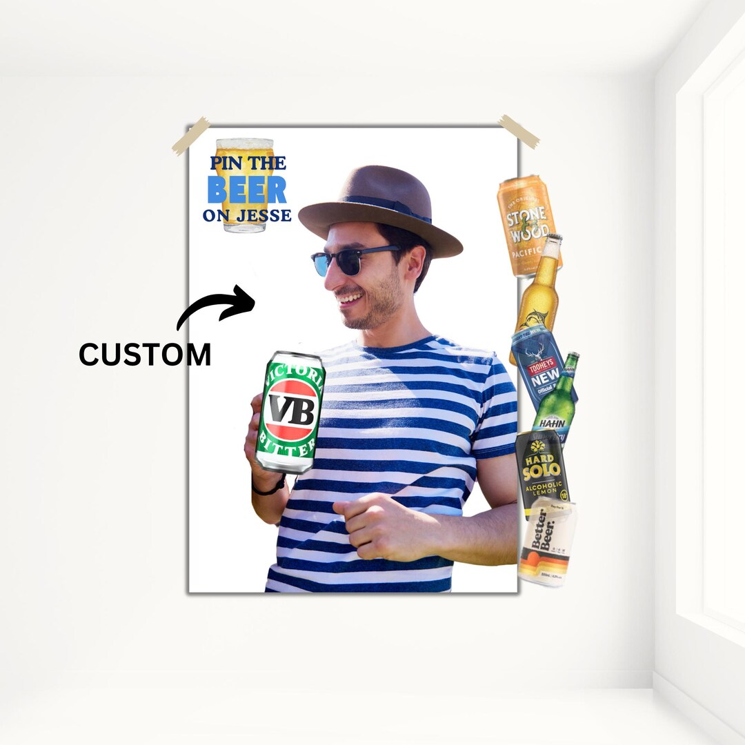 Custom 'pin the Beer' Party Game | Printable Bucks or Stag Do Birthday ...