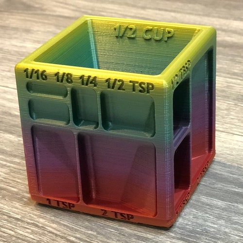 3D Printed Bakercube the Best Measuring Cup | Etsy