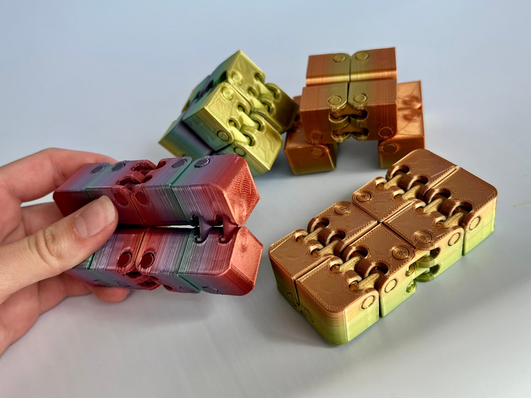 Fidget Cube Stress-relieving Fidget Toy for Work or Home, Rotates ...