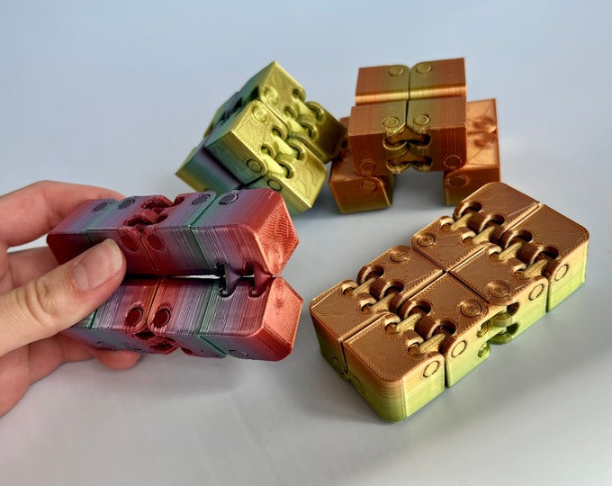 Fidget Cube Stress-relieving Fidget Toy for Work or Home, Rotates ...