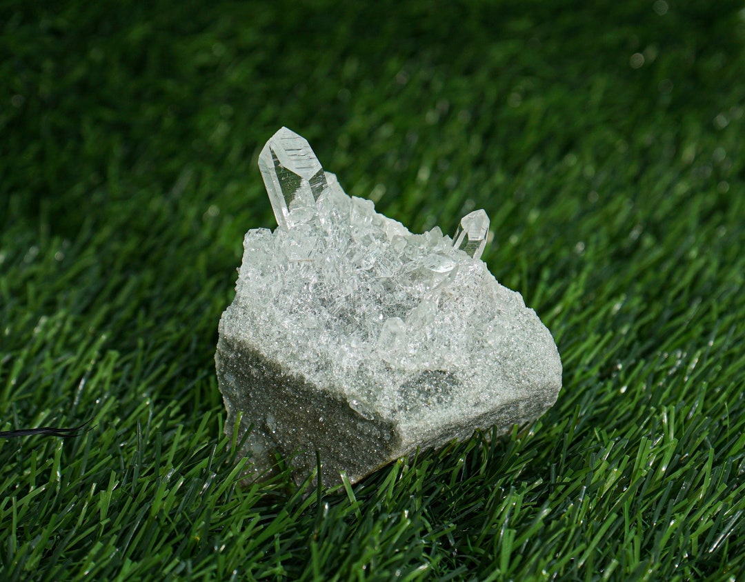 Rare Himalayan Green Chlorite Quartz Specimen, Vibrant Natural Healing ...