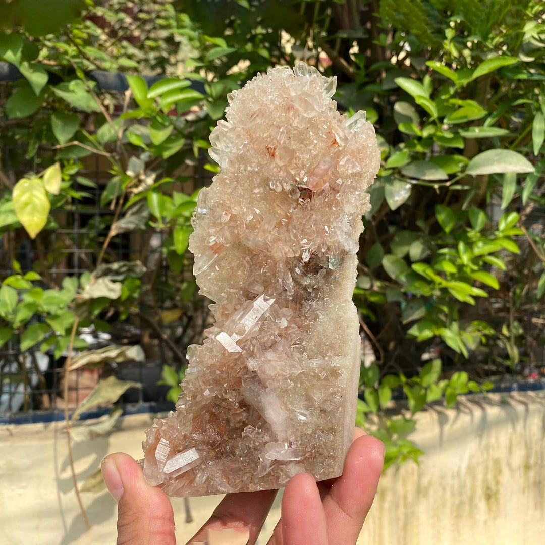 Natural Raw White Quartz, Himalayan White Samadhi Quartz Crystal, 630gm ...