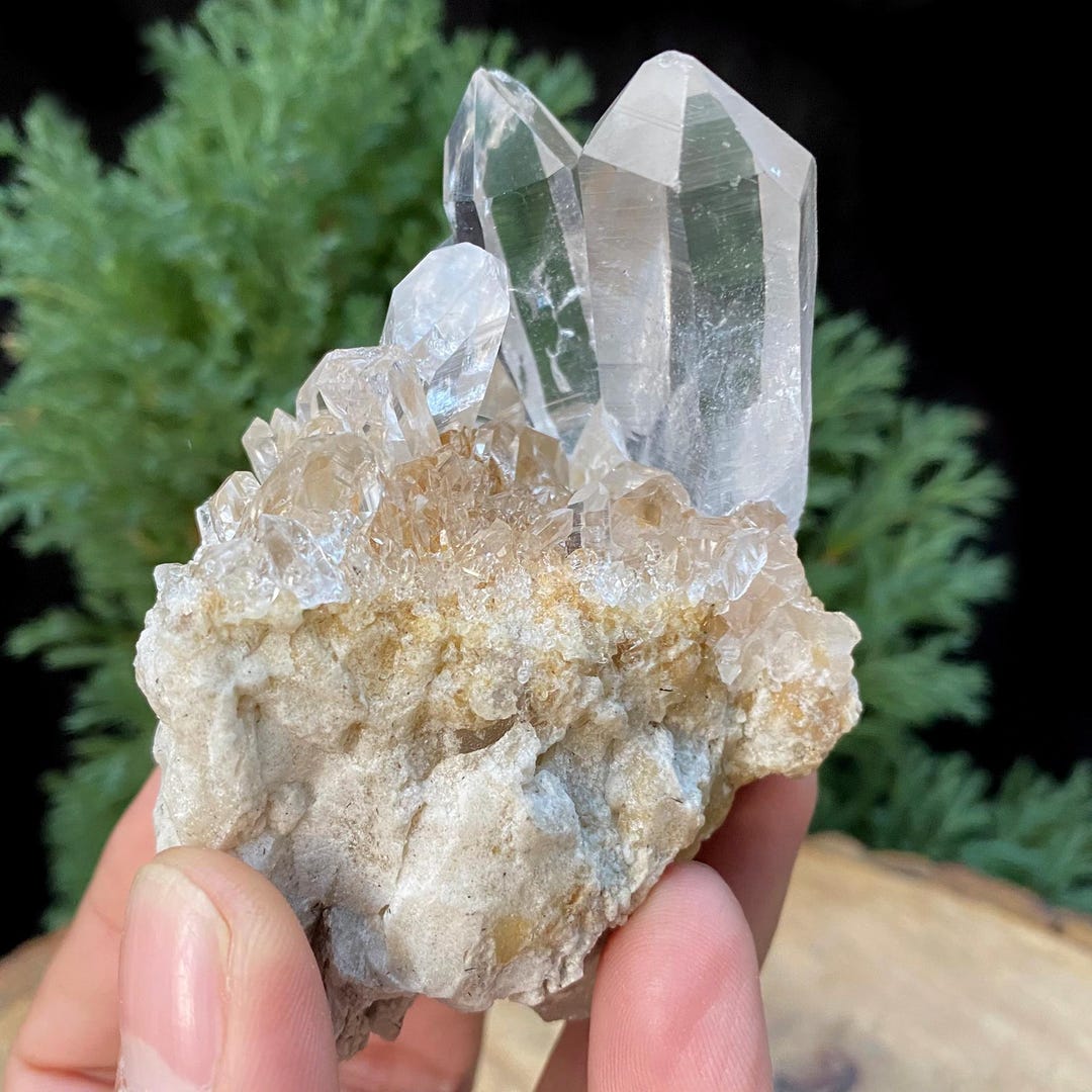 Cristal de quartz clair pointu 230 g, cristal de quartz brut, pointe de ...
