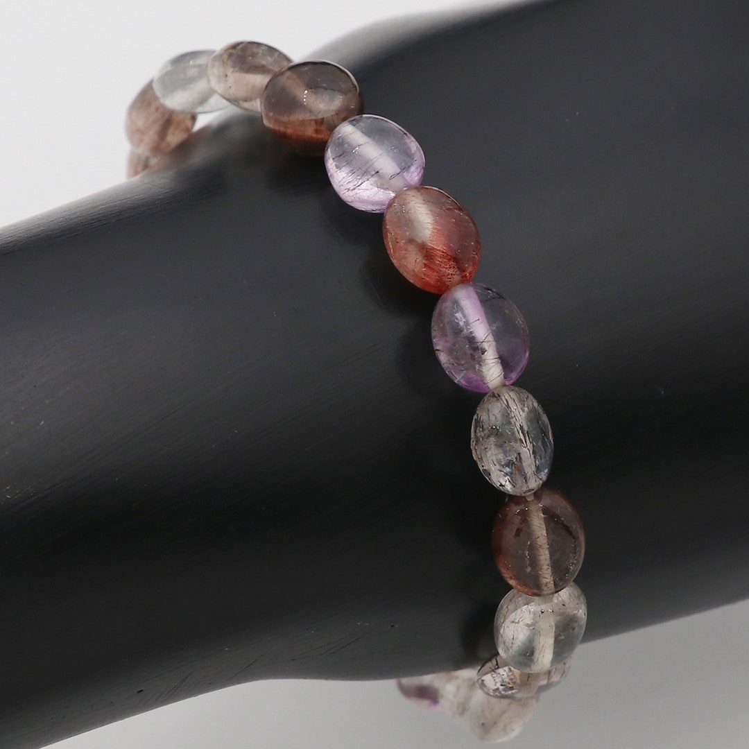 Super Seven Crystal Bracelet, Super 7 Crystal Bead Bracelet, Melody ...