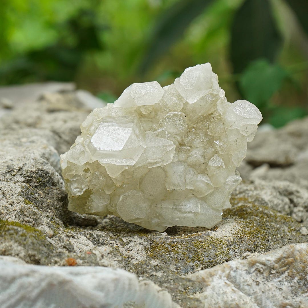 White Phantom Quartz Cluster: Natural Healing Crystal Geode 145gm - Etsy