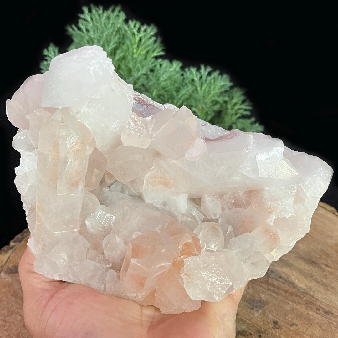 Himalayan Pink Quartz Included White Crystal 2.18kg, Manikaran Raw ...