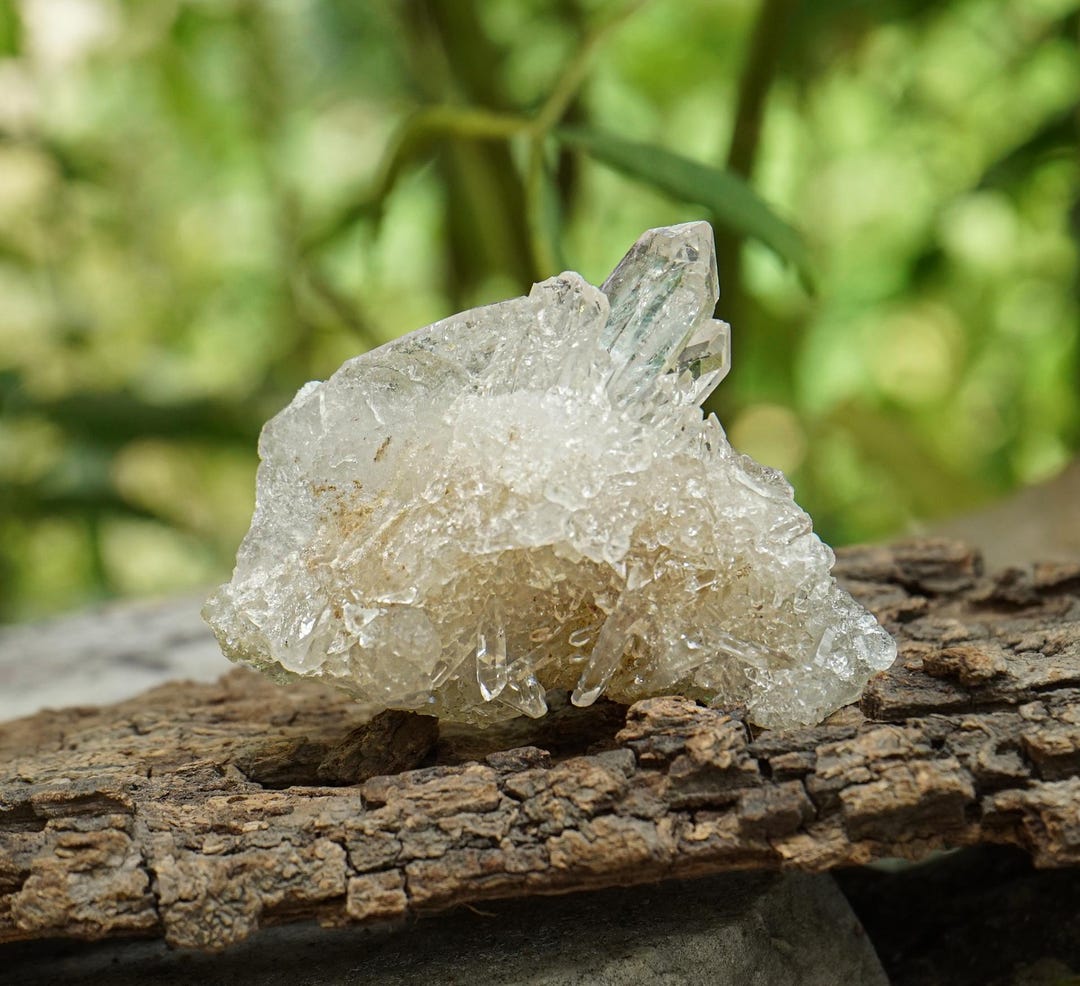 Natural Himalayan White Samadhi Crystal, 100gm Quartz Rough, Crystal ...