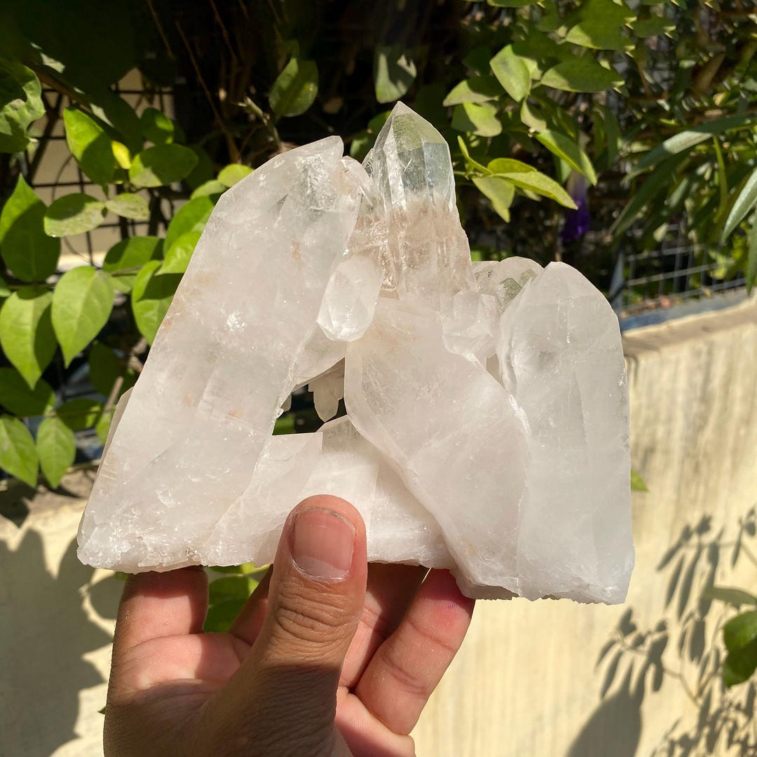 915gm Natural White Quartz Rough Specimen, Raw Healing Crystal for ...