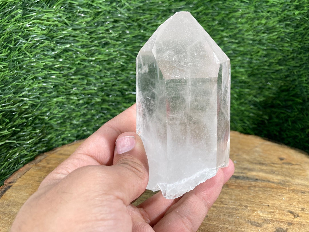 Amazing White Samadhi Quartz Cluster Stone Rough 420gm Beautiful Multi ...