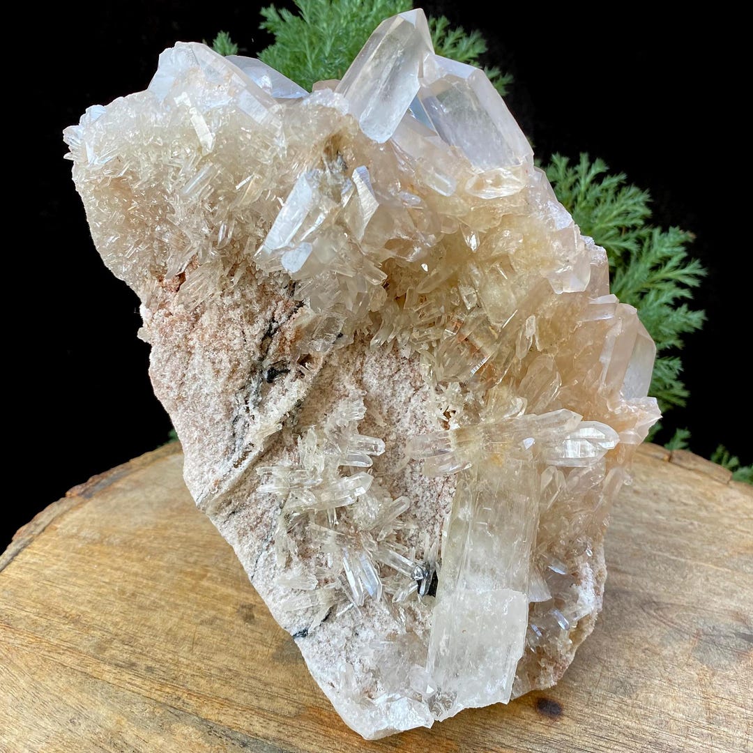Pink Phantom Quartz Cluster: Natural Healing Crystal Home Decor - Etsy