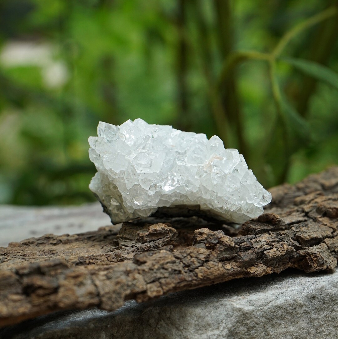 Natural Apophyllite Cluster 78gm Raw Apophyllite, Raw Natural White ...