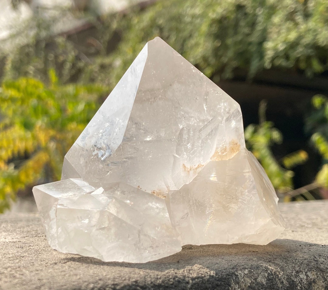 Green Chlorite Crystal Quartz 394gm Marvelous Point Crystal Quartz ...