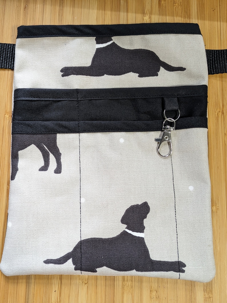Black Labrador Nurse Hip Pouch Bag, Makeup Artist Bag, Veterinary ...