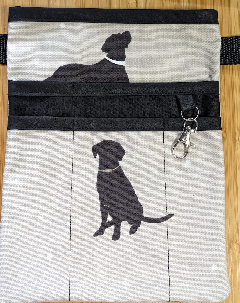 Black Labrador Nurse Hip Pouch Bag, Makeup Artist Bag, Veterinary ...