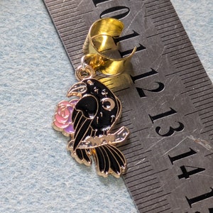 Raven Stethoscope Charm, Charm, Stethoscope, Nurse, Veterinary ...