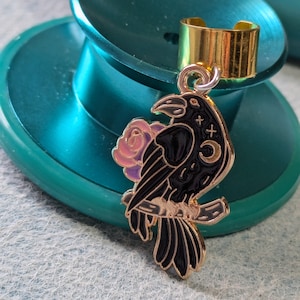 Raven Stethoscope Charm, Charm, Stethoscope, Nurse, Veterinary ...