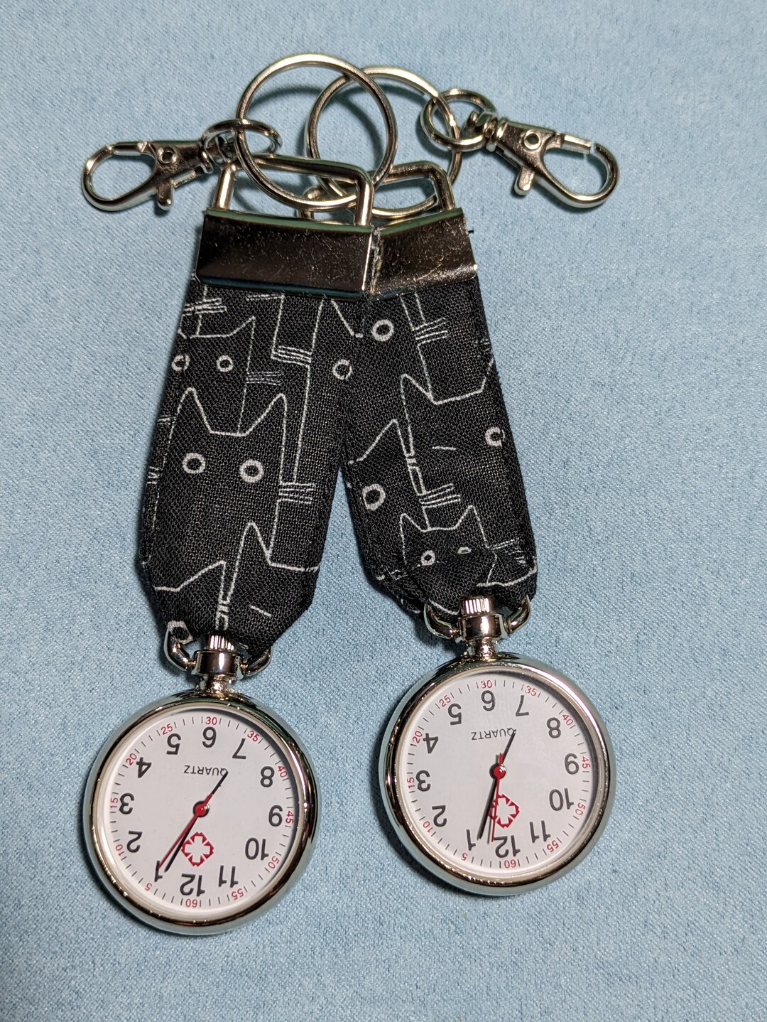 Black Cats Nurse Fob Watch, Scrub Watch, Veterinary, Medical Gift, Vets ...