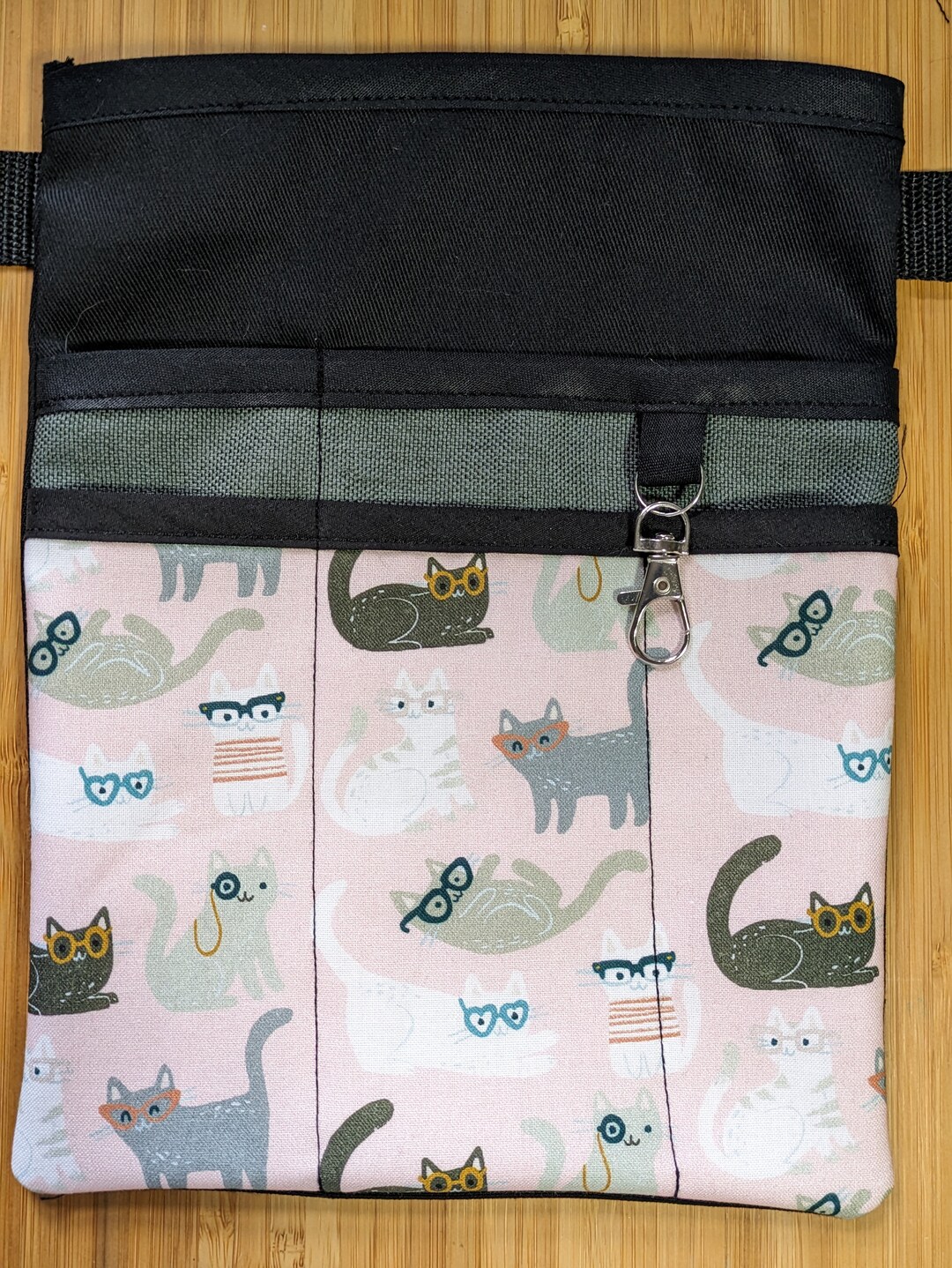 Glasses Cats Nurse Hip Pouch Bag, Makeup Artist Bag, Veterinary Pocket ...