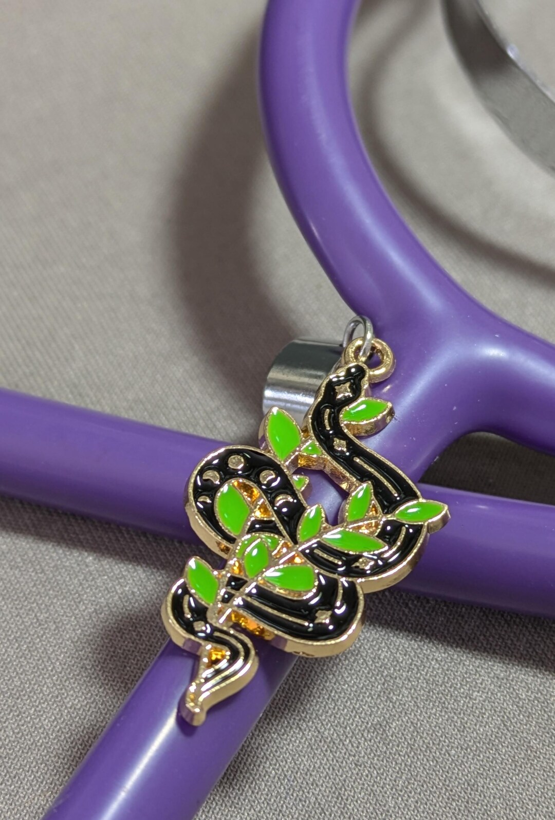 Snake Stethoscope Charm, Charm, Stethoscope, Nurse, Veterinary ...