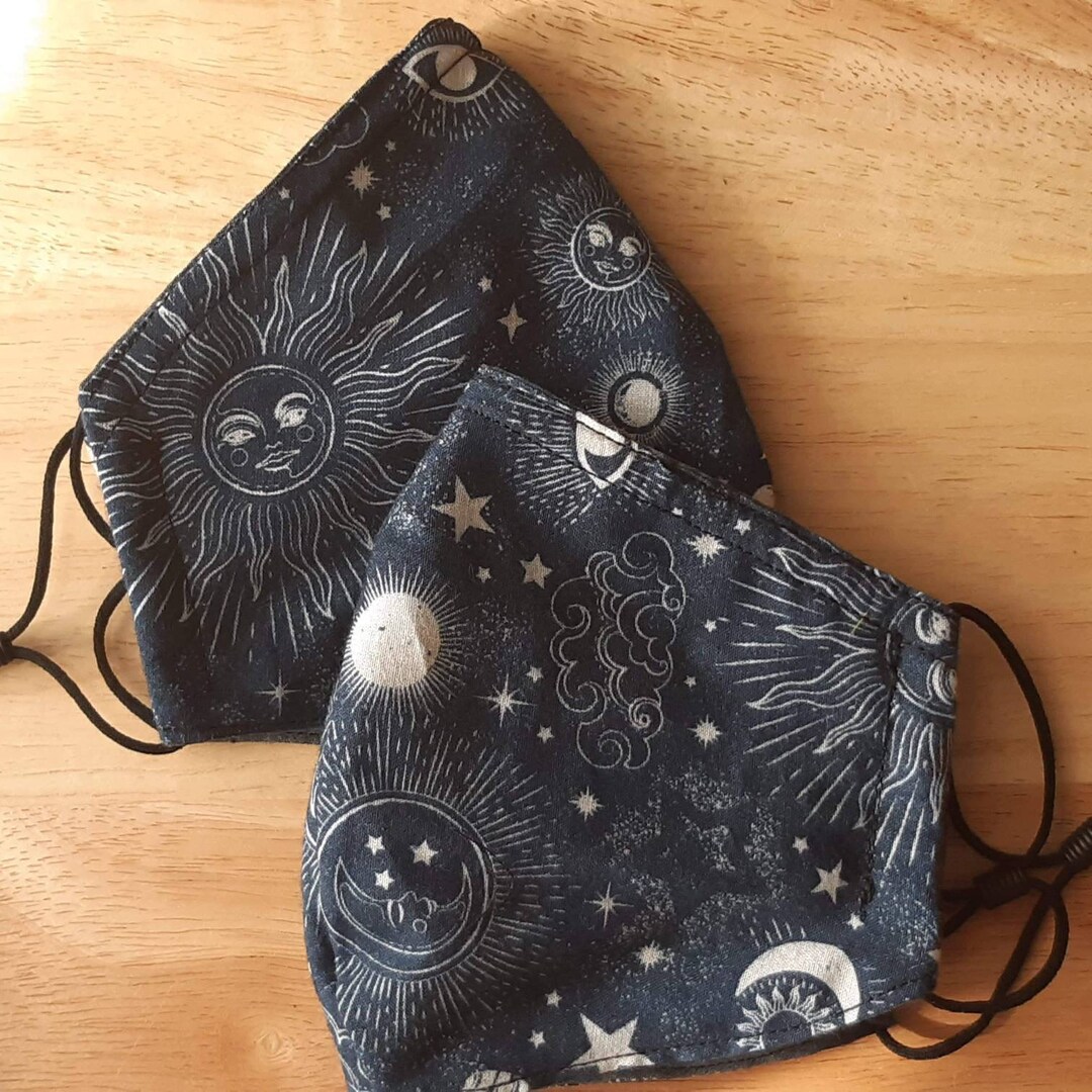 Astrology Cotton Face Mask, Fitted Face Mask, Washable Face Mask ...