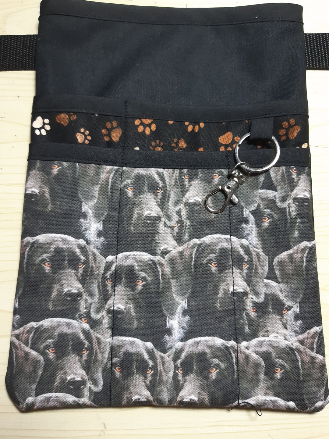 Black Labrador Nurse Hip Pouch Bag, Makeup Artist Bag, Veterinary ...