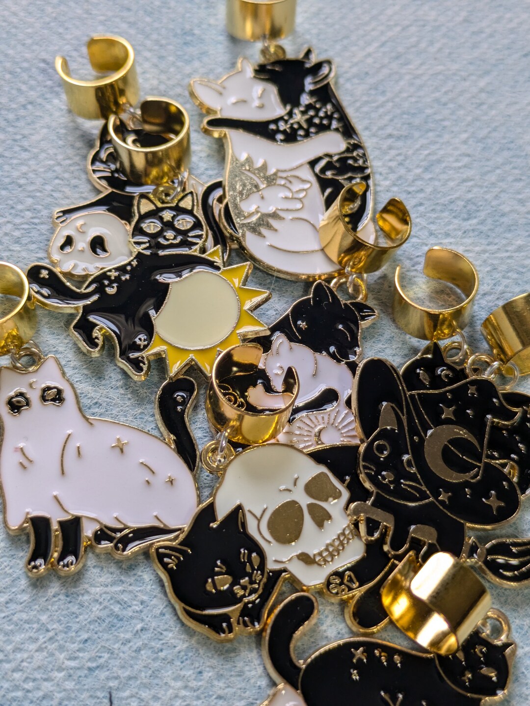 Mystical Witchy Cats Stethoscope Charm, Charm, Stethoscope, Nurse ...