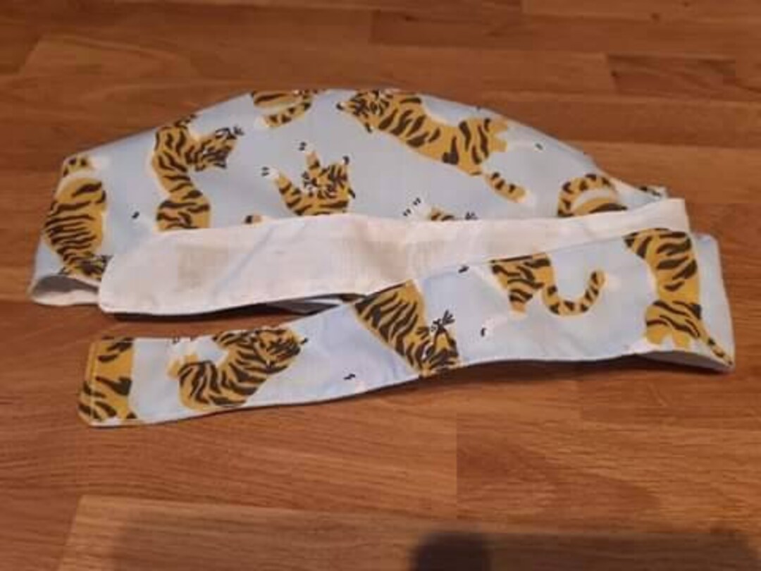 Reusable Tiger Cotton Scrub Cap Washable Scrub Cap Head - Etsy UK
